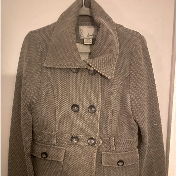 Daytrip | Jackets & Coats | Day Trip Brand Gray Textured Peat Coat ...